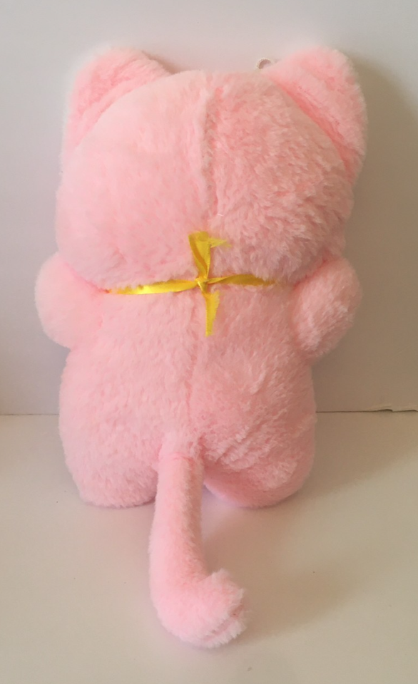 Cute Cat Kitten Plush With Bell And One Yellow & One Blue Eye Yellow ...