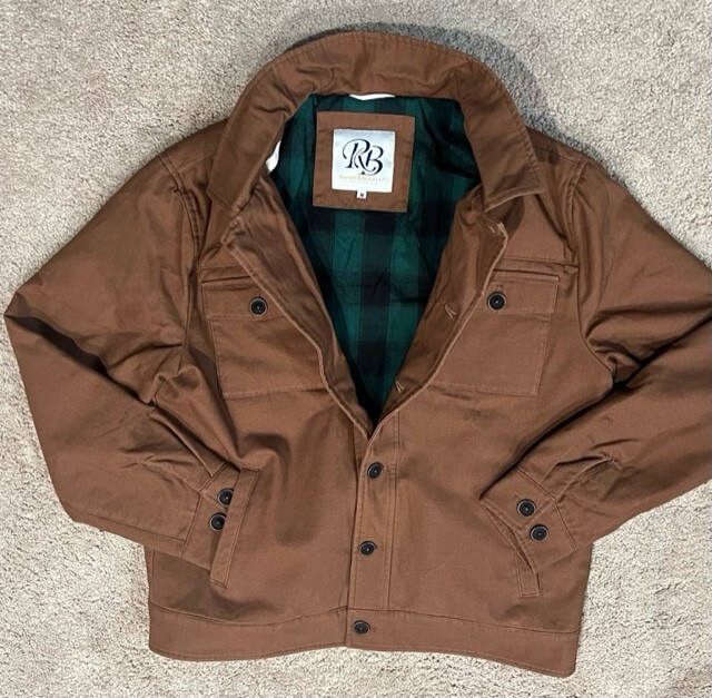 Men's Flannel Lined Barn Jacket with Matching Flannel Shirt / RB ...