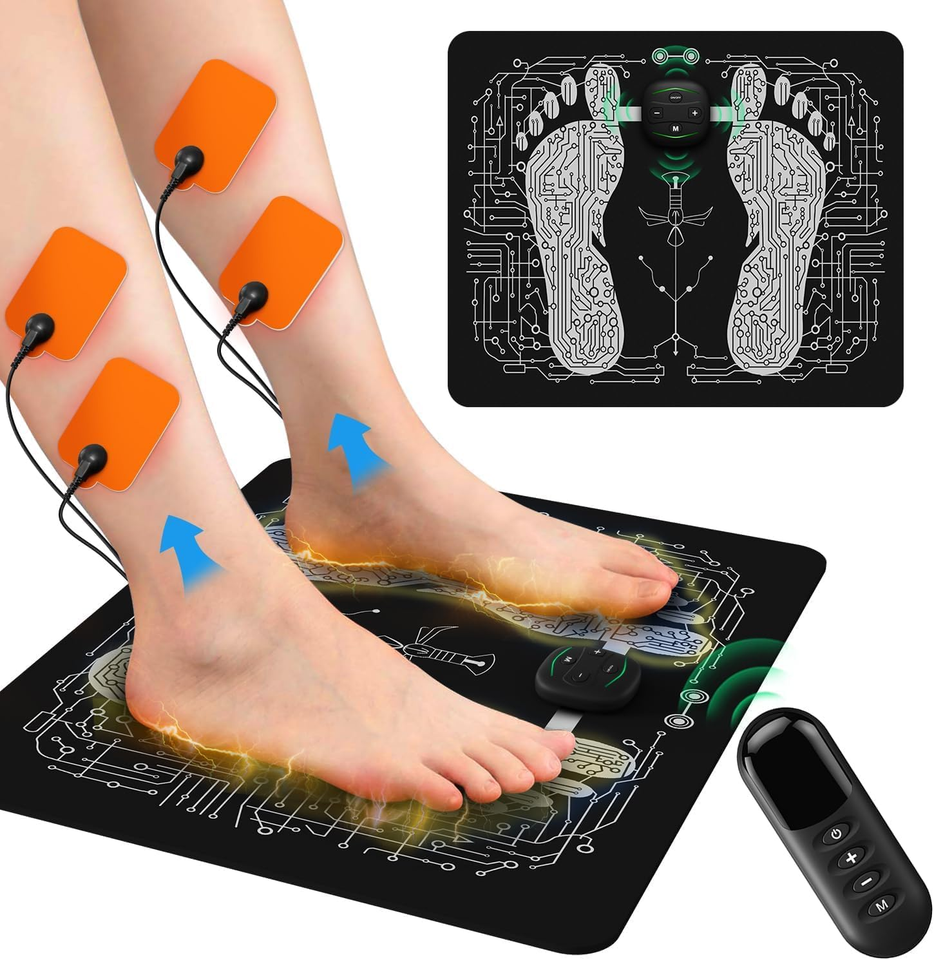 Foot Massager EMS Circulation Stimulator Neuropathy Pain Relief Device ...