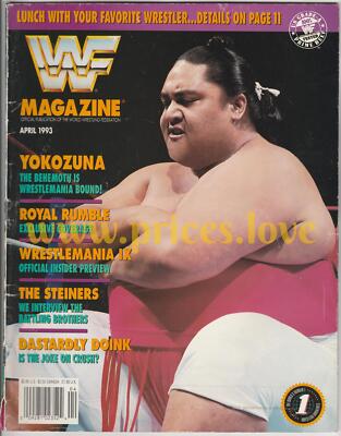 WWF Wrestling Magazine April 1993 Yokozuna Royal Rumble Wrestlemania IX ...