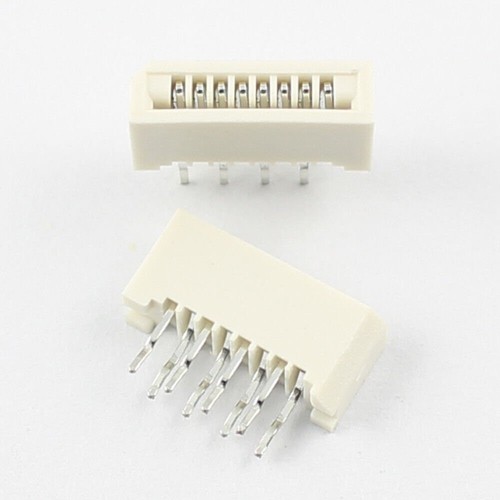 10Pcs FPC FFC 1mm 1.0mm Pitch 8 Pin Dual Contact Straight Ribbon Flat ...