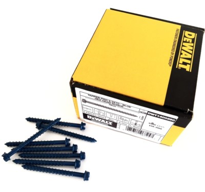 Dewalt Tapper-Pro 6.3 x 70mm Blue Hex Head Masonry Screw Con Tap Self ...