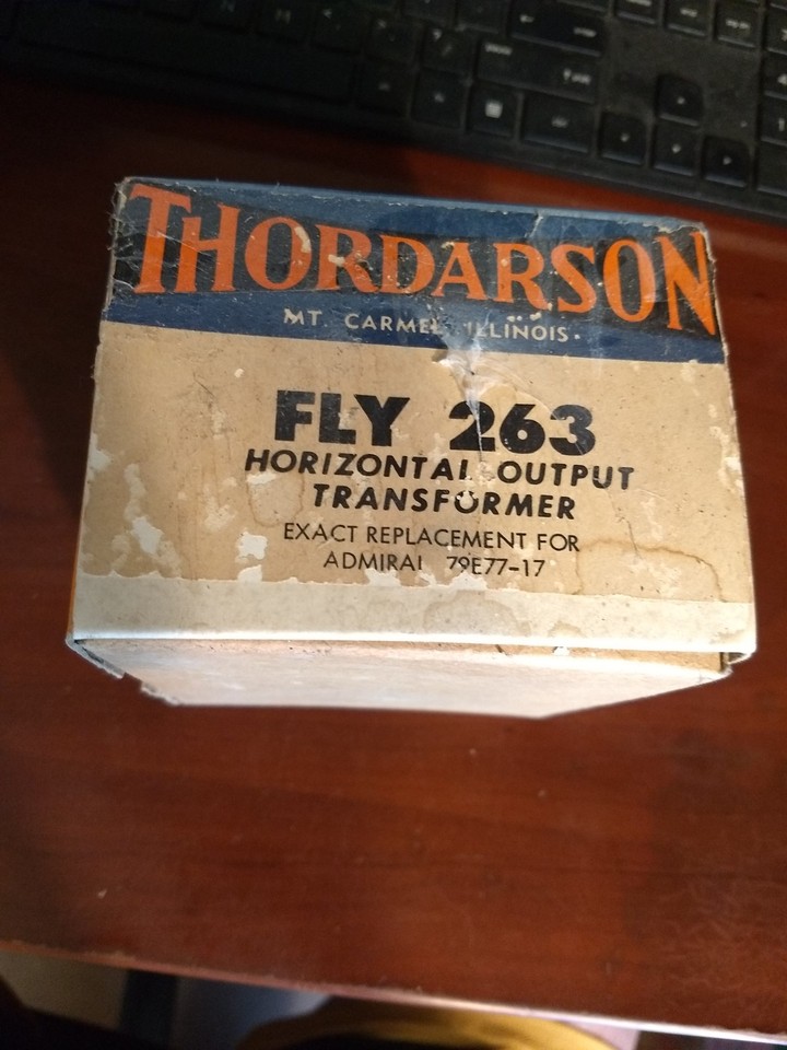 Vtg. NOS Thordarson FLY 263 Horizontal Output Flyback Transformer ...