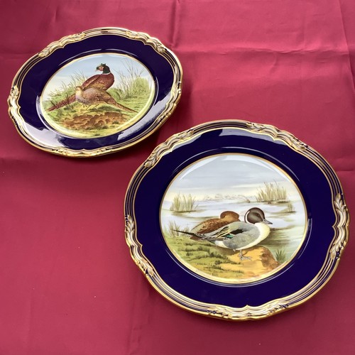 2x Vintage Hand-painted Spode Game Birds No 3 Pheasant & No 4 Pintail ...