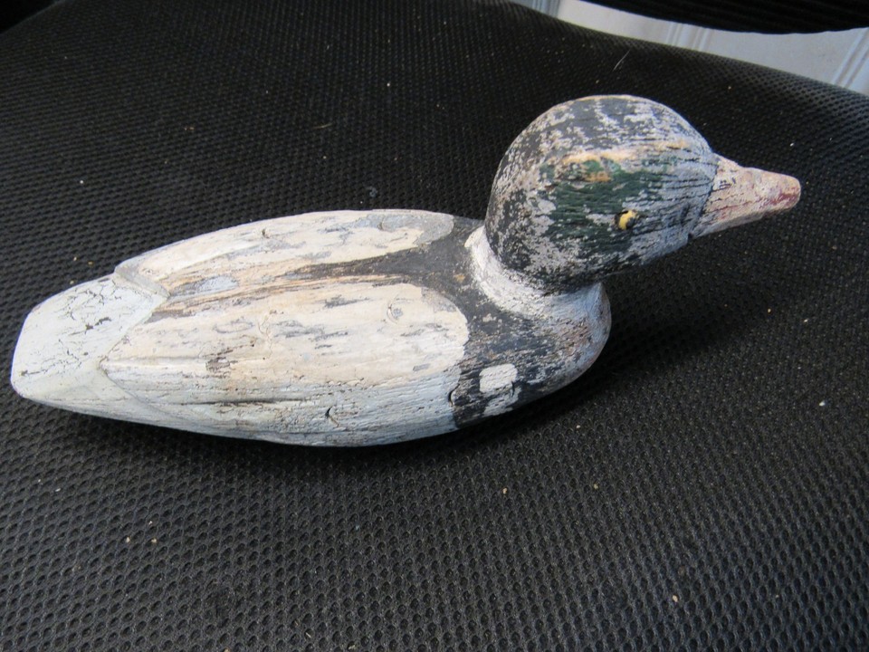 Antique Vintage Wood Duck Decoy **MASON** 6 INCH BALSA WOOD | eBay