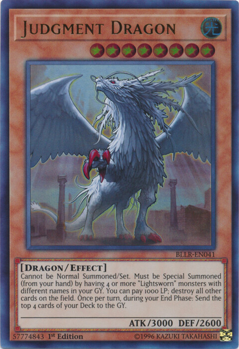 Judgment Dragon - BLLR-EN041 - Ultra Rare - 1st Edition Near Mint - Yu ...