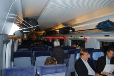 PHOTO GERMAN RLY - DB CLASS 446 2ND CLASS SALOON OF DB CLASS 406 8-CAR ...