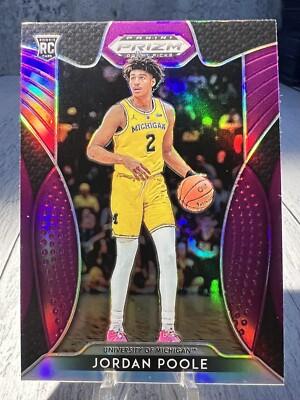JORDAN POOLE | 2019 Prizm Draft Picks Purple Prizm Rookie RC #28 ...