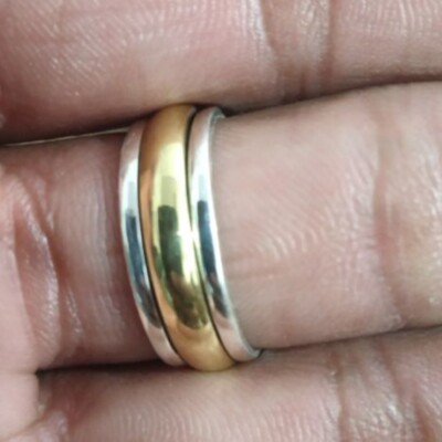 Solid 925 Sterling Spinner Silver Handmade Ring Jewelry All Size AM-469 ...