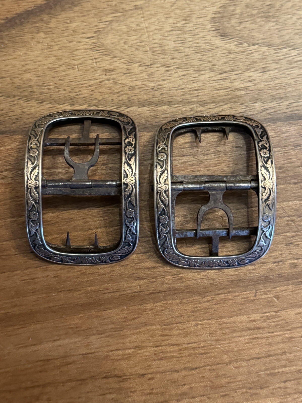Pair Of Shoe Buckles - Silver - Early 19th Century - Fashion | eBay