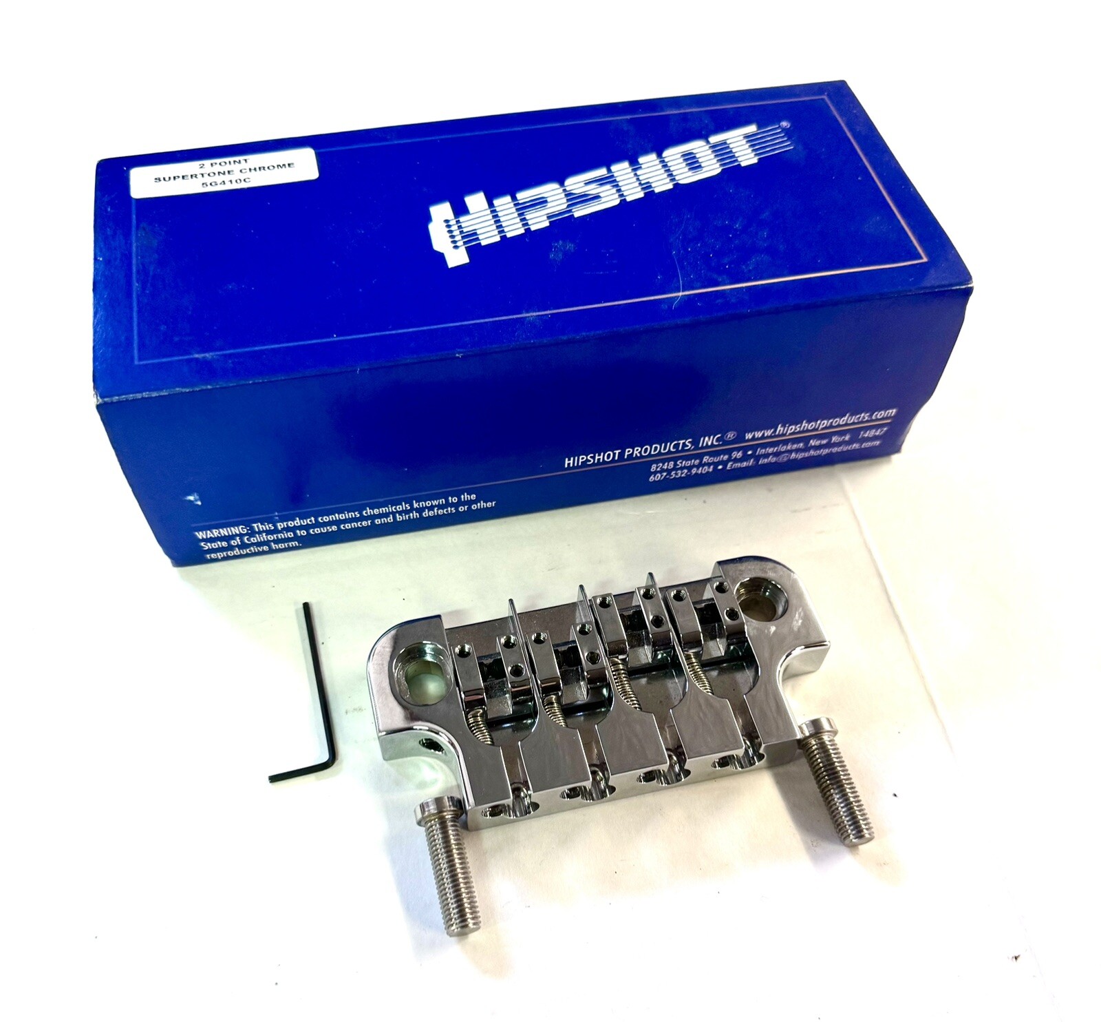 Hipshot Chrome SUPERTONE 2-point Bridge for Gibson 1967-1973 Bass ...