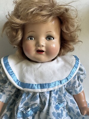 Vintage American Character 19 IN Chuckles Doll Composition Doll Mohair ...