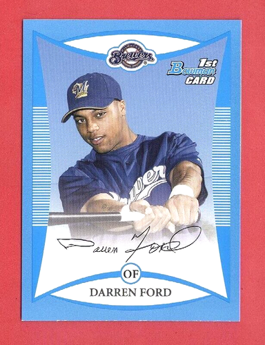 2008 BOWMAN DP & PPROSPECTS Darren Ford SP BLUE PARALLEL RC CARD #BP3 # ...