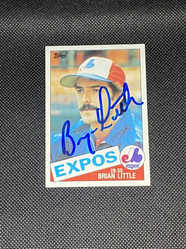 Bryan Little Brian 1985 Topps #257 Montreal Expos Signed Auto ...