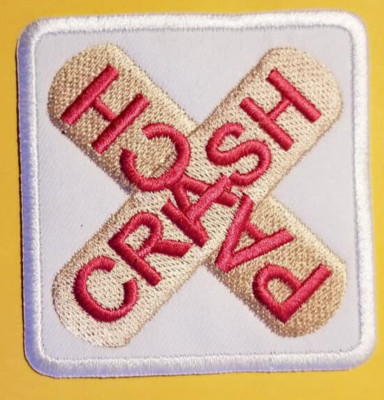 Crash Patch Band-aid Patch iron and or sewn approx 3.5x3.5" | eBay