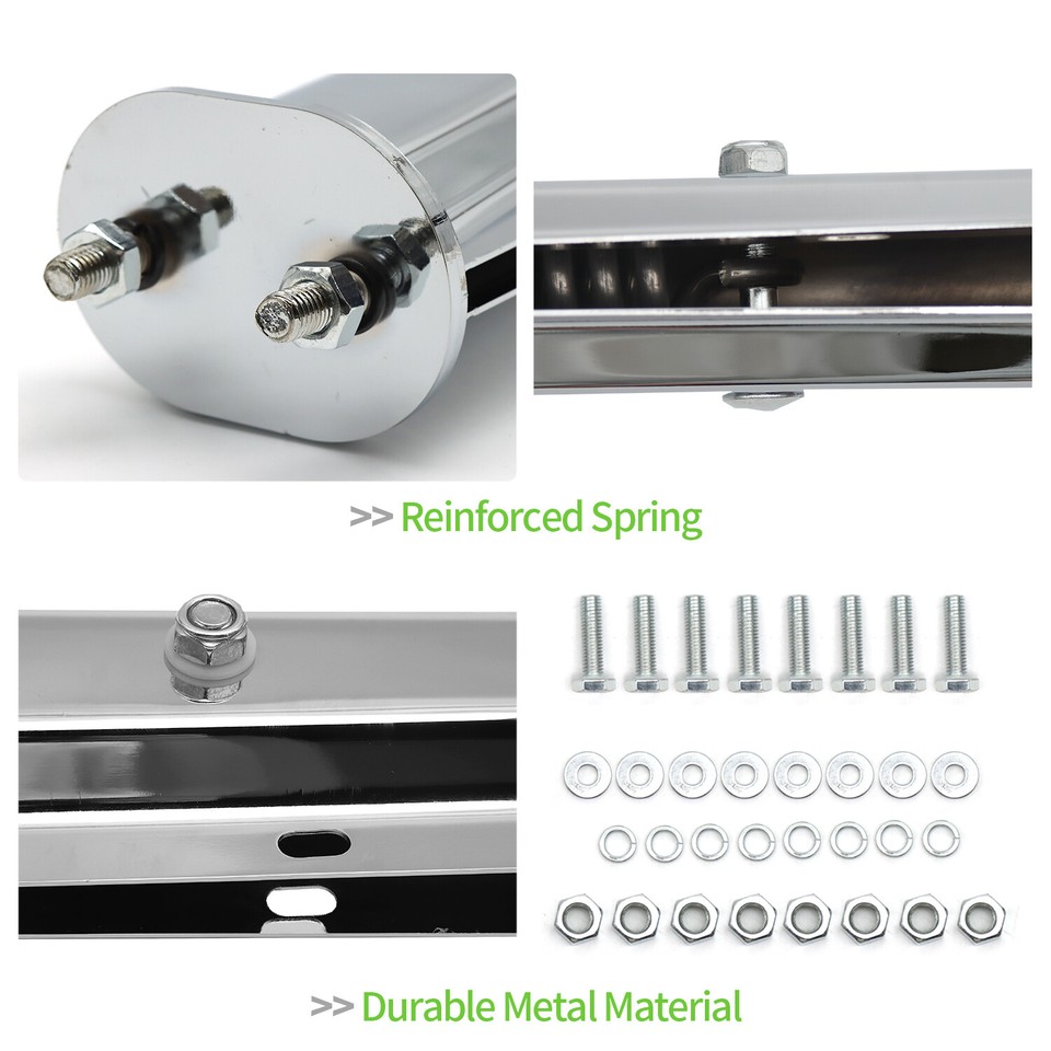 Stainless Mud Flap Hangers Angled Steel 1 Pair 2.5" Semi Truck Spring ...