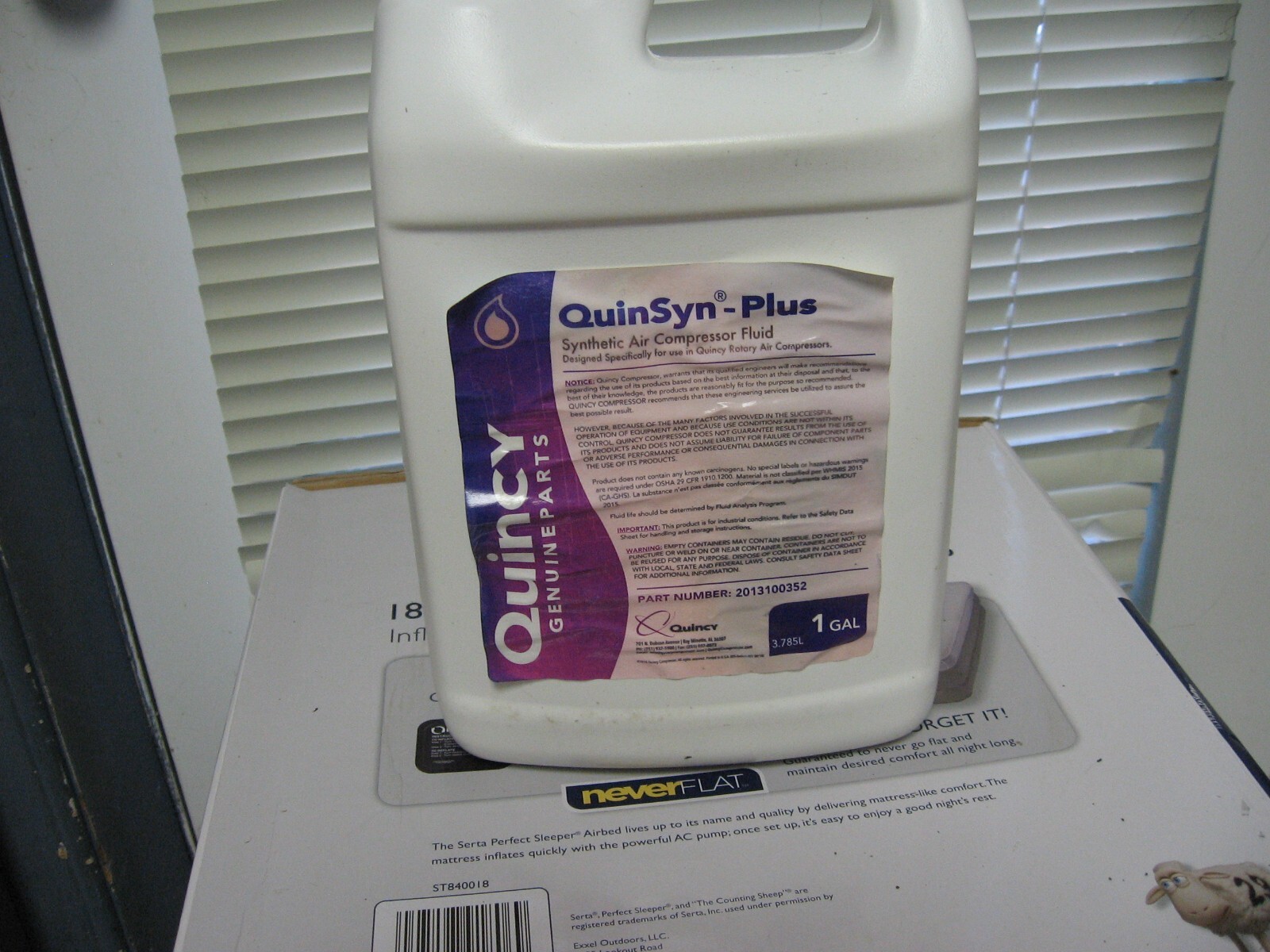 Genuine Quincy Quinsyn-plus (2013100352) Compressor Oil 1 Gallon - for ...