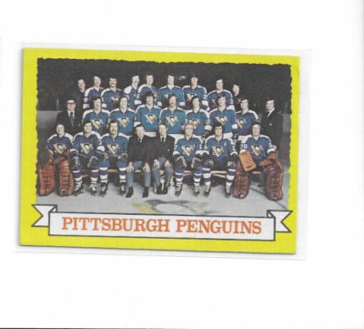 1973-74 Topps Pittsburgh Penguins Team Card #104 EX-MT o/c | eBay