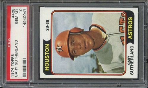 1974 TOPPS #428 GARY SUTHERLAND PSA 10 ASTROS *B74642 | eBay