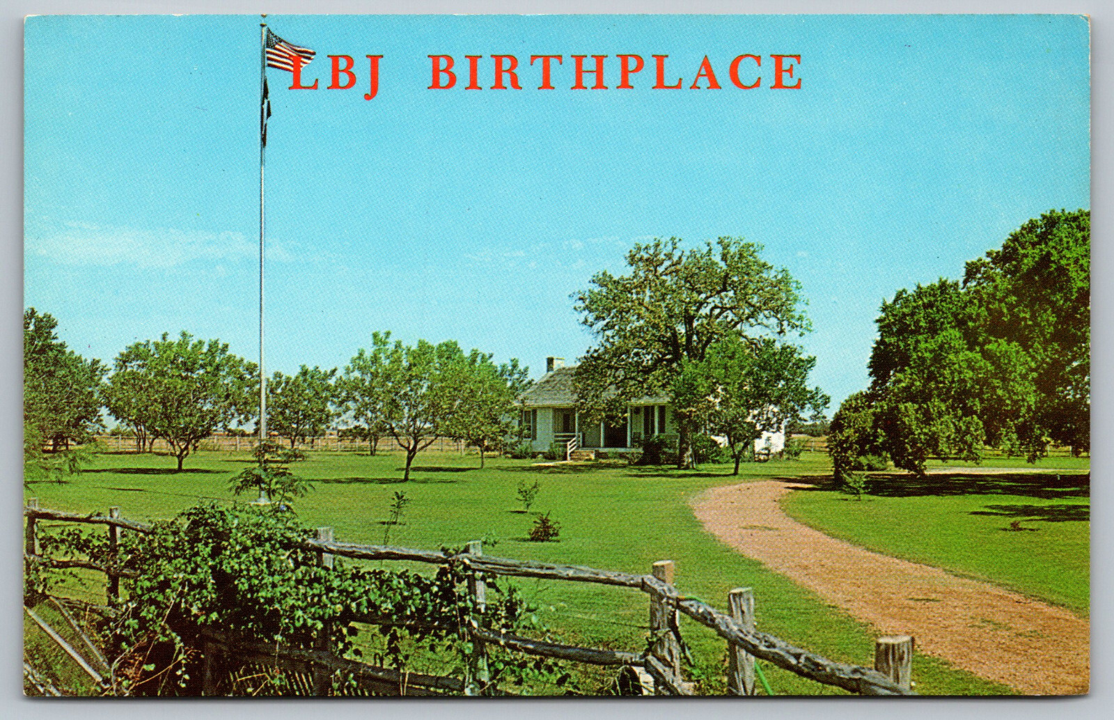 Postcard LBJ Birthplace Of Lyndon B. Johnson Stonewall, Texas E2 | eBay