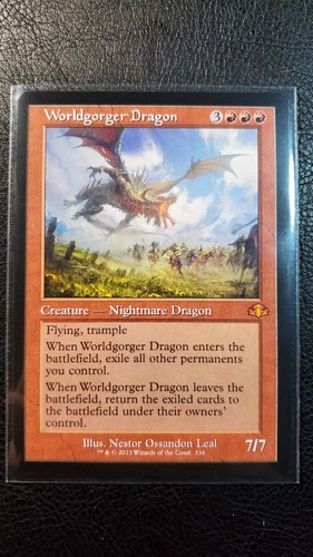 Worldgorger Dragon Retro Frame 334 M PF MTG Dominaria Remastered | eBay
