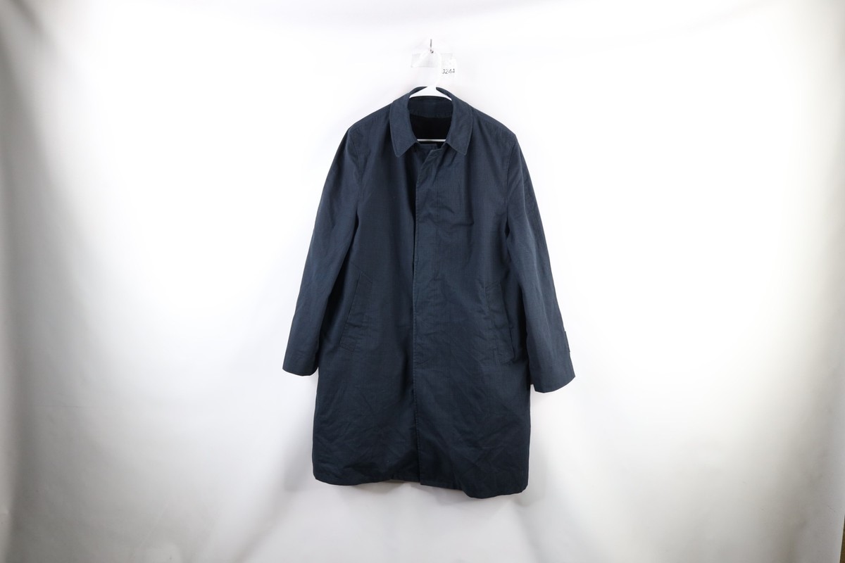 Vintage 50s 60s Rockabilly Mens Large Lined Trench Coat Rain Vintage 50s 60s Rockabilly Mens Large Lined Trench Coat Rain