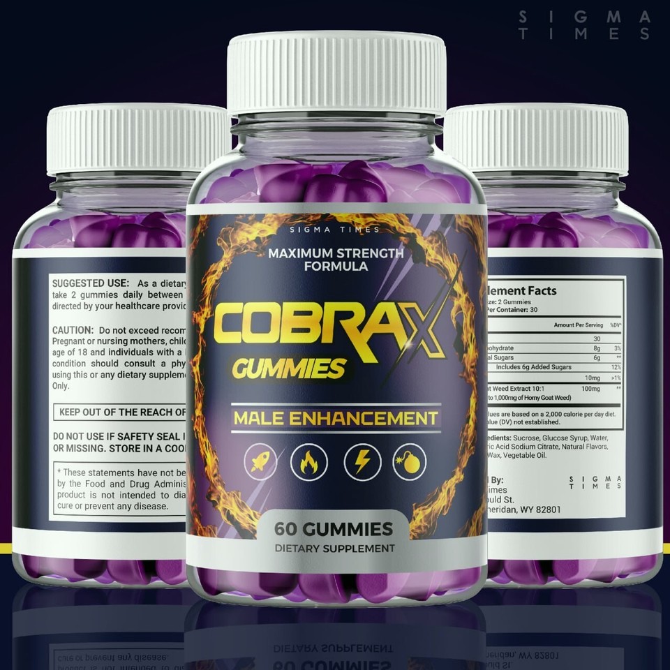 (Official 1 Pack) Cobrax Gummies, Cobra X Gummies for Men, Cobrax ...