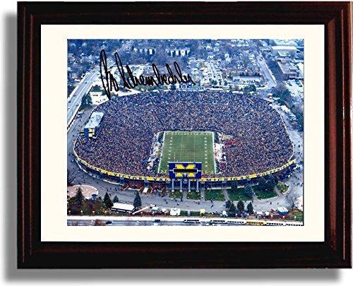 16x20 Gallery Frame Michigan Wolverines "The Big House" Bo Schembechler ...