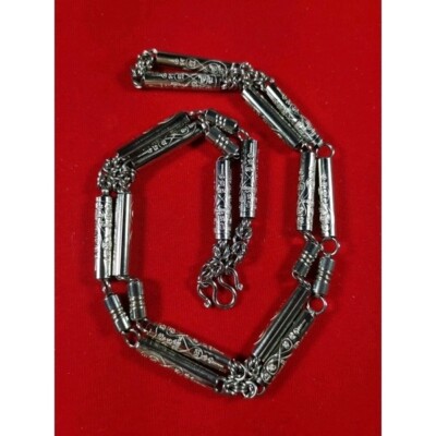 Necklace Talisman Mantra Stainless Chain Yantra Thai Buddha Amulet 27 ...