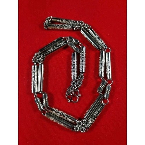 Necklace Talisman Mantra Stainless Chain Yantra Thai Buddha Amulet 27 ...