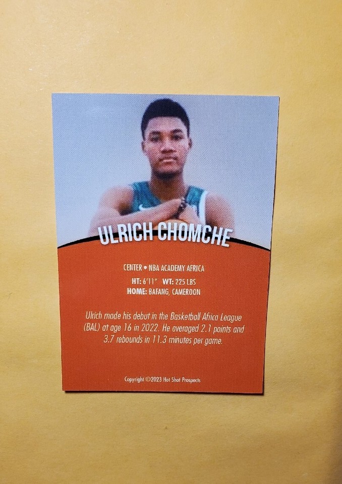 2023 Hot Shot Prospects rookie ULRICH CHOMCHE | eBay