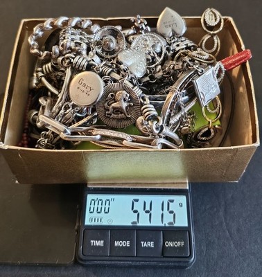 Scrap Sterling Silver With Stones Jewelry Lot 36 Pieces 541.5 Grams | eBay