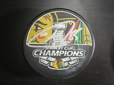 2013 Andrew Shaw Autographed Stanley Cup Champions Puck | eBay