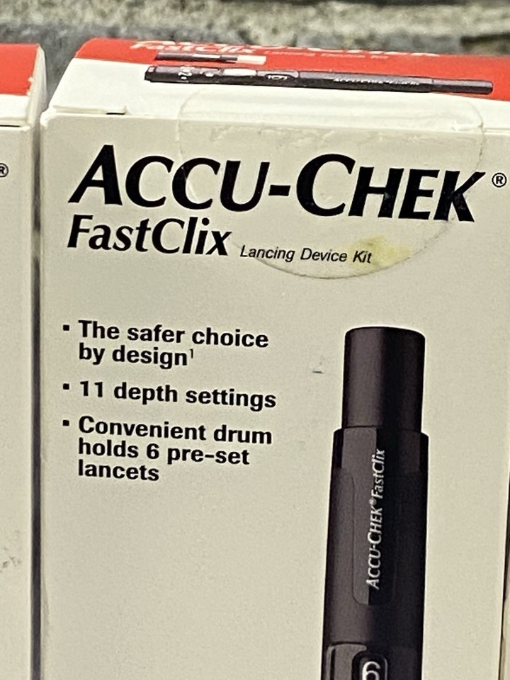 4 Accu-Chek FastClix Lancing Device And 6 Lancets Diabetic Testing | eBay