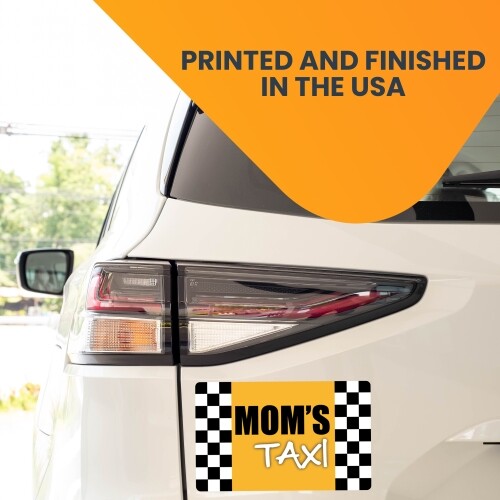 Mom's Taxi Magnet Decal, 5x8 Inches, Automotive Magnet for Car Truck ...