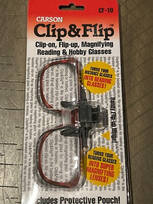 Carson Clip & Flip Magnifying Glasses CF-10 | eBay