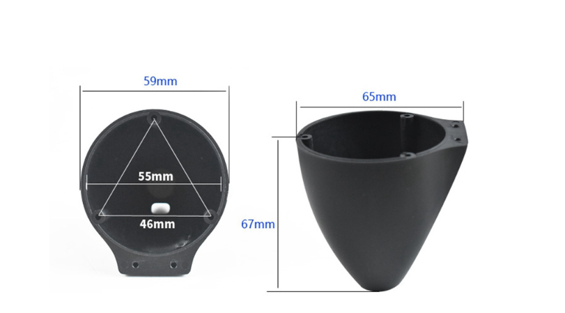 Tweeter & Midrange Speaker Pods Pair A Pillar Dash Mount Mids Highs ABS ...
