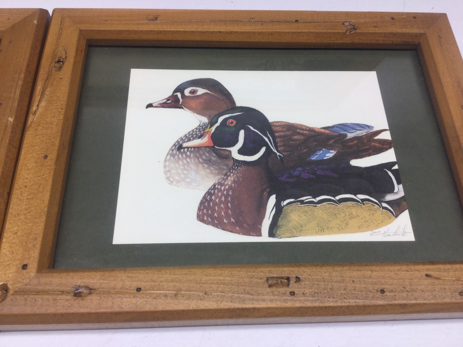 3 Signed Art Print Frank Hulick 1984 Canada Gander Wood Ducks Mallard ...
