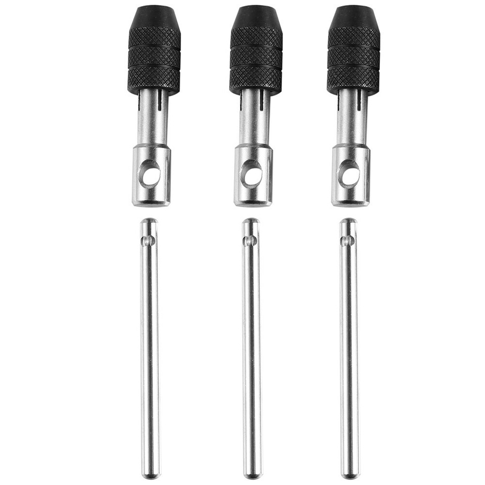 3 Pcs Adjustable Tap Reamer Wrench T Handle Tap Tool Ratchet Tap Wrench ...