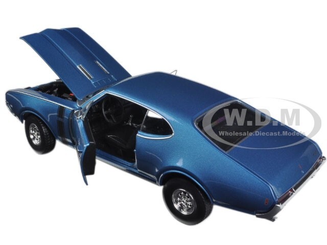 1968 OLDSMOBILE 442 BLUE 1/24 DIECAST MODEL CAR BY WELLY 24024 | eBay