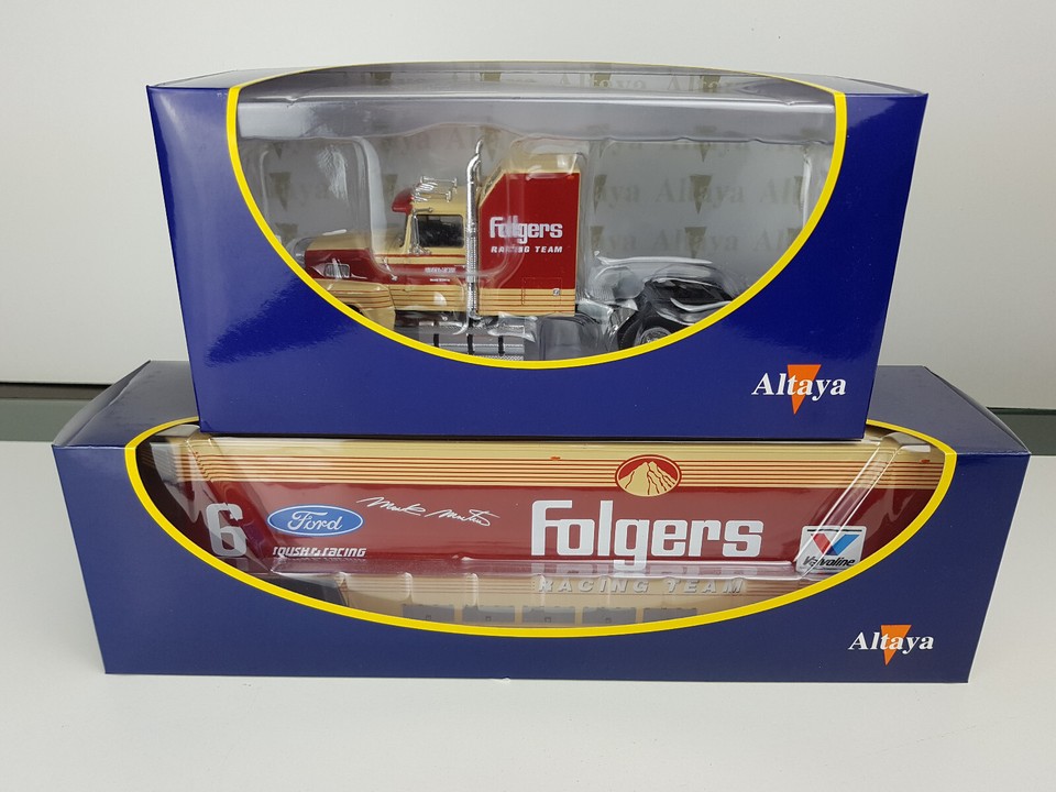 Ford LTL 9000 truck trailer 1/43 model Folgers Roush Racing Team Mark Martin | eBay