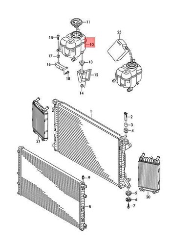 Genuine AUDI VW Audi Q8 Q7 Touareg 4MB 4MG 4MN CR7 Reservoir 4M0121403H ...