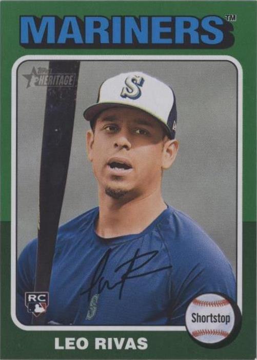 2024 Topps Heritage High Number - SP Leo Rivas #711 Green Border (RC ...