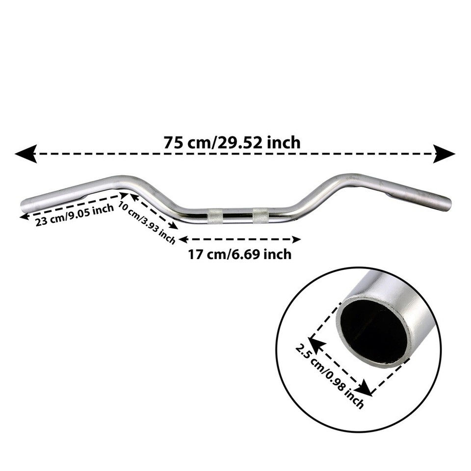 1" Dimpled 3" Low Rise Tracker Drag Bars Handlebars Custom For Harley ...