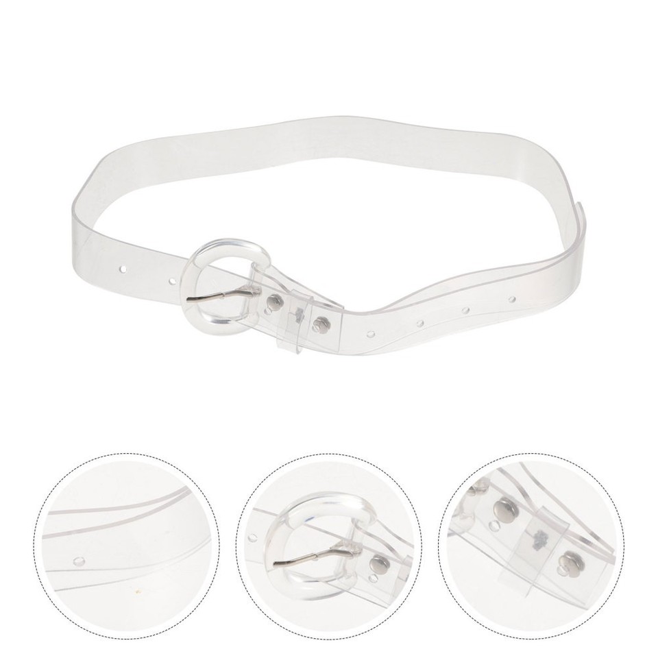 4 PCS Transparent Waist Strap Women Dress Accessories Clear Plastic ...
