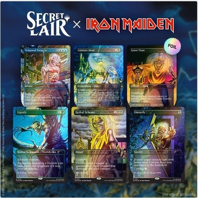 Secret Lair X Iron Maiden: Album Art Foil Edition Secret Lair Presale ...