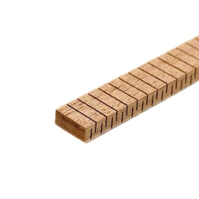 20x Guitar Kerfed Lining Dual Kerfing Double Slotted Strip Mahogany 14 ...