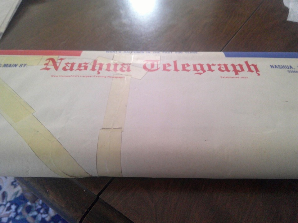 NASHUA N.H. NASHUA TELEGRAPH 200 ANNIVERSARY SPECIAL EDITION | eBay