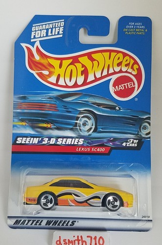 HOT WHEELS 2000-011 Lexus SC400, Seein' 3-D, Yellow w/3sp | eBay