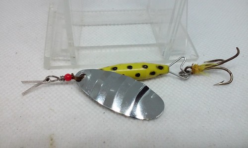 Vintage Abu Garcia ABU REFLEX Yellow 1 1/8" Inline Spinner Fishing 1 ...